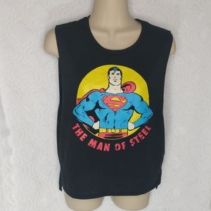 DC Comics | Tops | Superman Man Of Steel Graphic Workout Tank Sz M ...